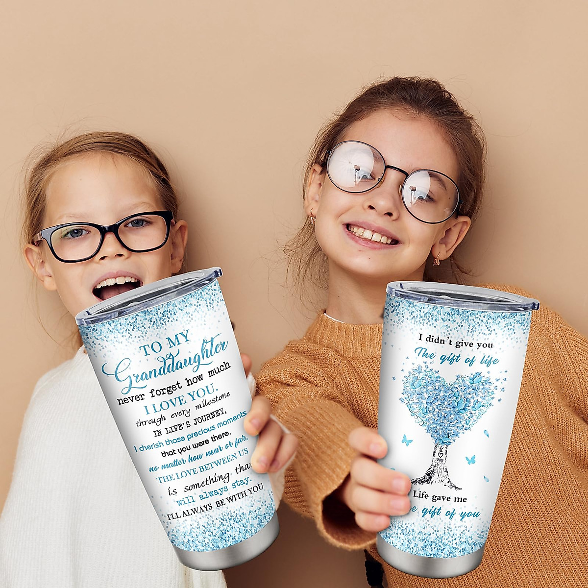 Vutieso Granddaughter Gifts: Grandma's 20oz Tumbler - Christmas & Birthday Gift Ideas