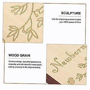 Alasum 7pcs Closet Wooden Divider Momma Baby Closet Babygirl Clothes Wooden Wardrobe Dividers Unisex Baby Closet Organizer Baby Girl Costume Clothes Organizers Baby Clothes Divider