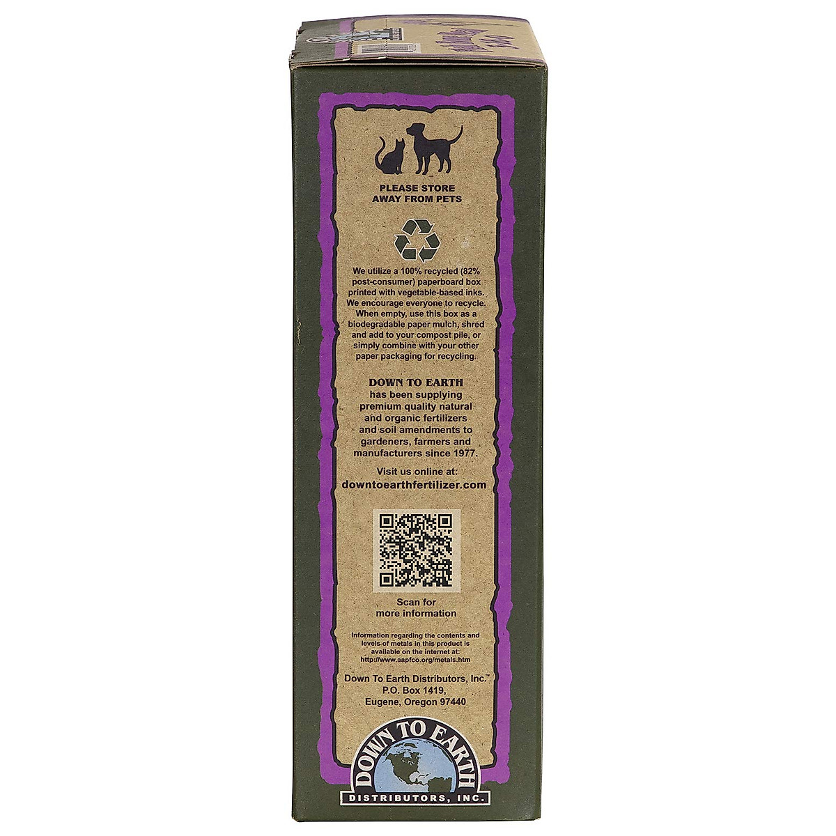 Down to Earth Organic Fish Bone Meal Fertilizer Mix 4-12-0, 5 lb