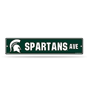 Rico Industries NCAA Michigan State Spartans Street Sign, 5 x 24-inches