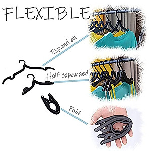Travel Hangers, Set of 10, Lightweight and Portable Clothes Hangers for Business Trips and Vacations