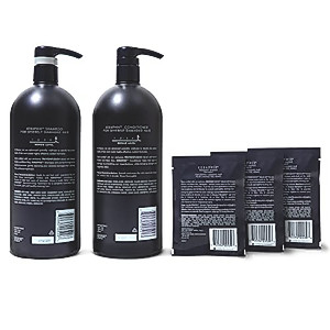 Nexxus Keraphix Shampoo and Conditioner and 3 Hair Repair Masks Treatment System (5 Pack) , Damaged Hair Treatment 33.8 oz, 2 Count & 1.5 oz, 3 Count