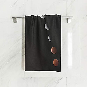 ALAZA Microfiber Gym Towel Moon, Fast Drying Sports Fitness Sweat Facial Washcloth 15 x 30 inch