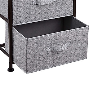 Amazon Basics Fabric 3-Drawer Storage Organizer Unit for Closet, Bronze