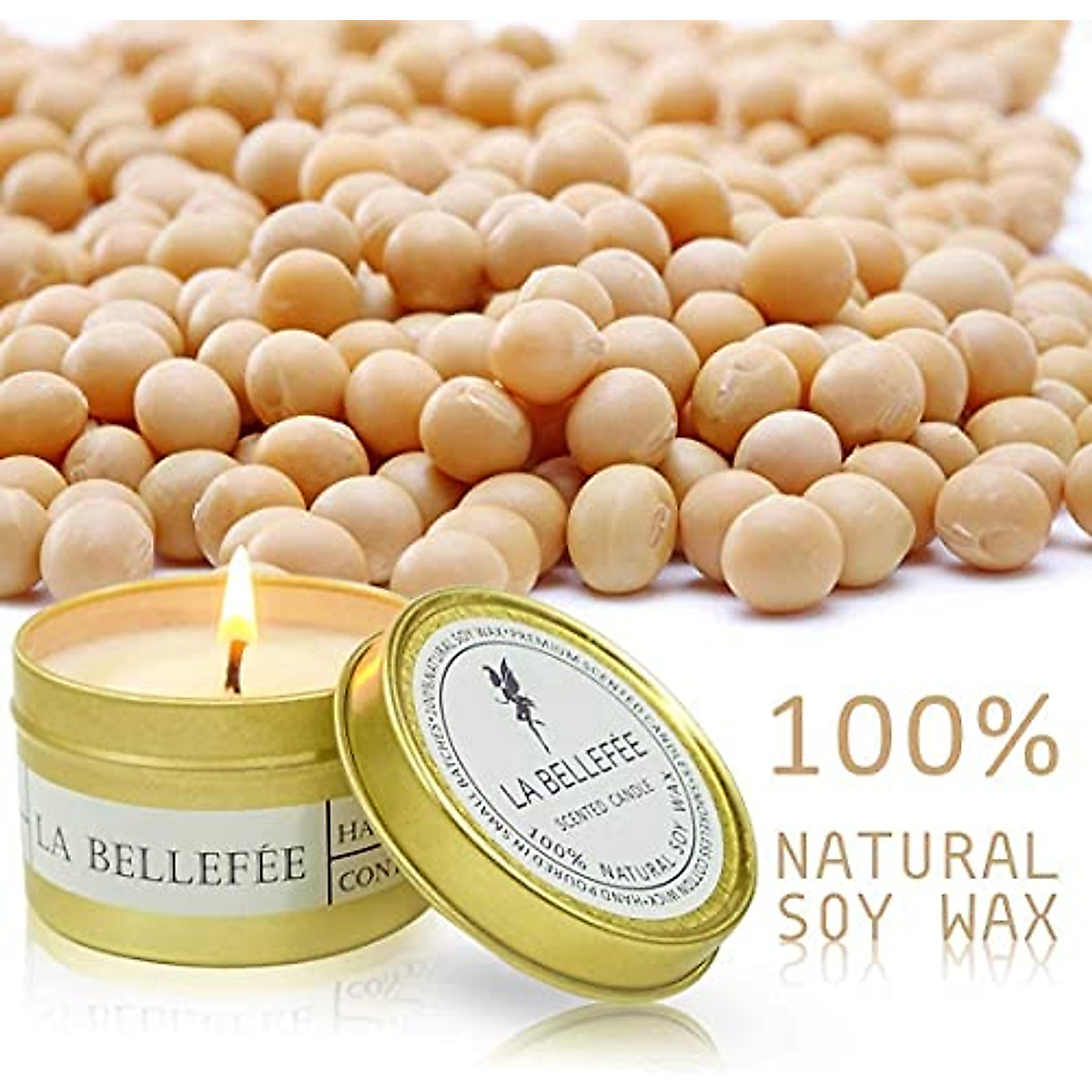 Candles for Home Scented, Soy Candles Christmas Candles Mothers Day Gifts Christmas Gifts Christmas Decoration, Scent of Seasalt & Sage, Lavender & Vanilla, Lemongrass & Bergamot, Mediterranean Amber