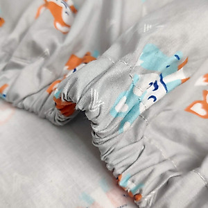 Brandream Woodland Crib Bedding Sets for Boys Girls Fox Arrow Baby Nursery Bedding, Unisex, 3 Pieces(Blanket + Crib Sheet + Crib Bed Skirt), 100% Breathable Cotton