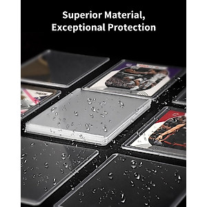 HYARUAT 3x4 Toploaders - 35pt Clear Top Loaders for Trading Cards, Card Protectors Hard Plastic with Protective Film, 25 Pack