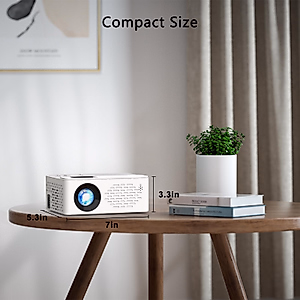 TMY Projector 7500 Lumens with 100" Projector Screen, 1080P Full HD Supported Portable Projector, Mini Movie Projector Compatible with TV Stick Smartphone HDMI USB AV, for Home Cinema & Outdoor Movies