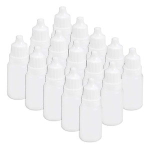 uxcell Plastic Dropper Bottle, 10ml/0.34oz Small Mouth Drop Bottles Empty Squeezable Eye Liquid Dropper Bottle 15pcs