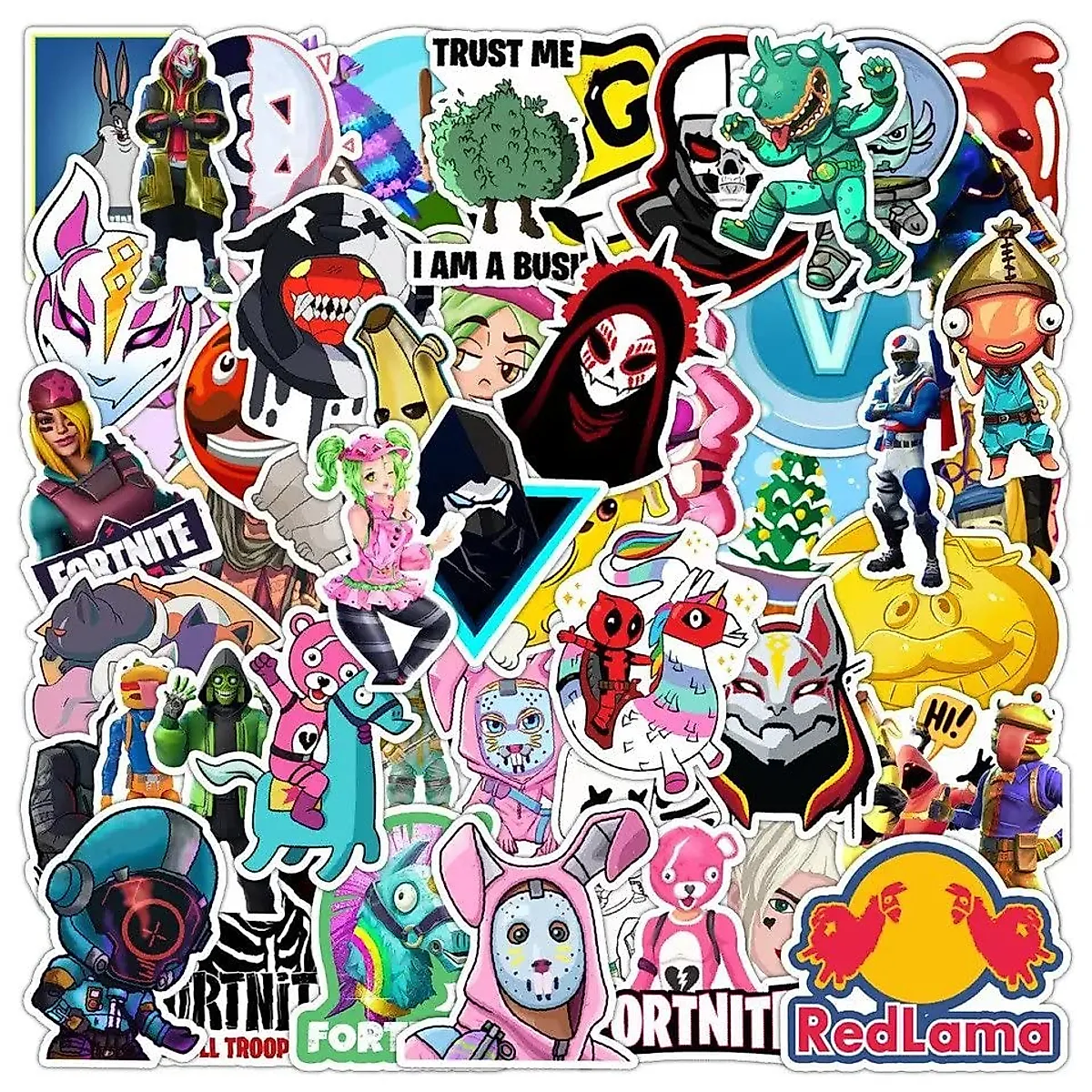 50pcs Fortress Video Game Stickers