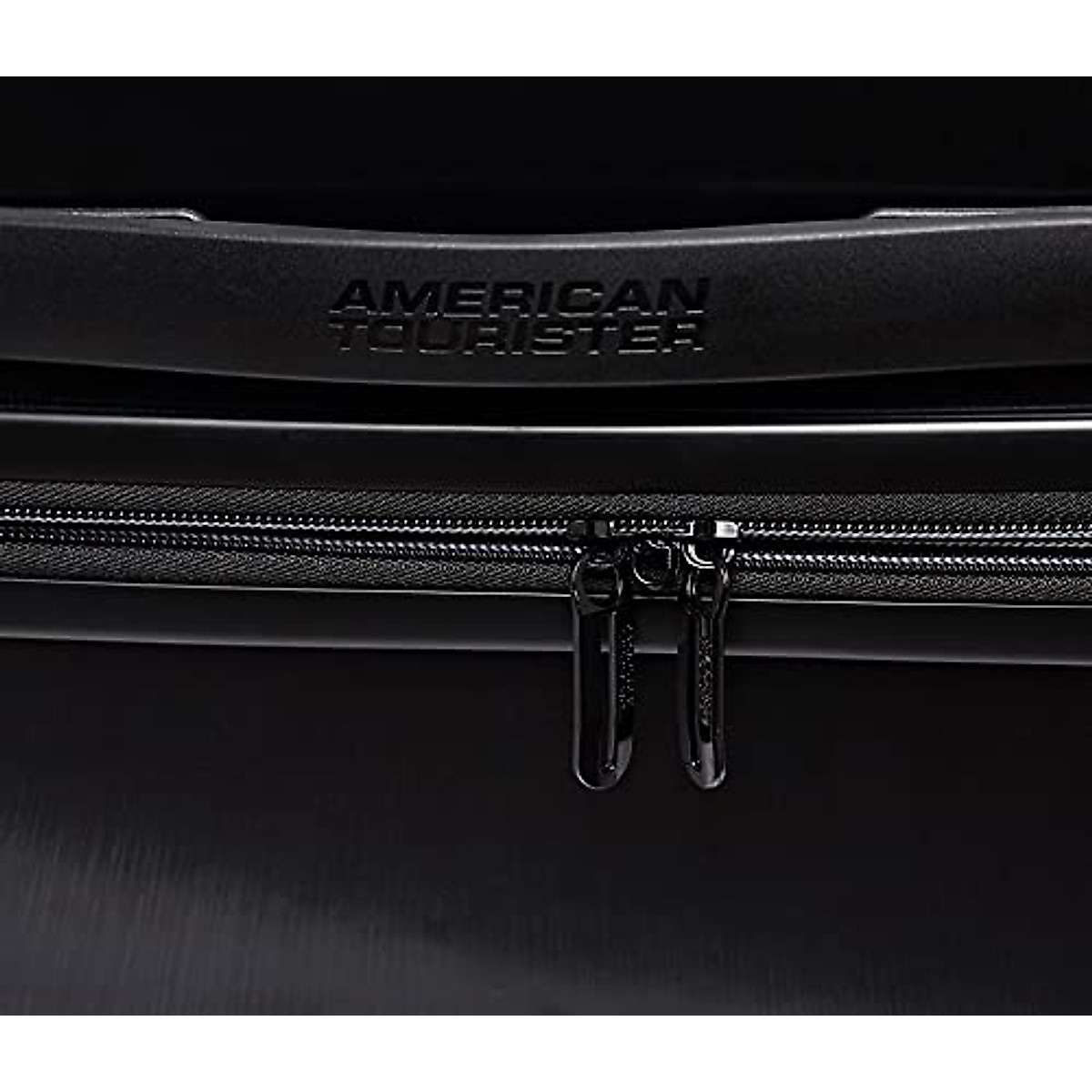 American Tourister Stratum XLT Expandable Hardside Luggage with Spinner Wheels, Jet Black, Carry-On 21-Inch