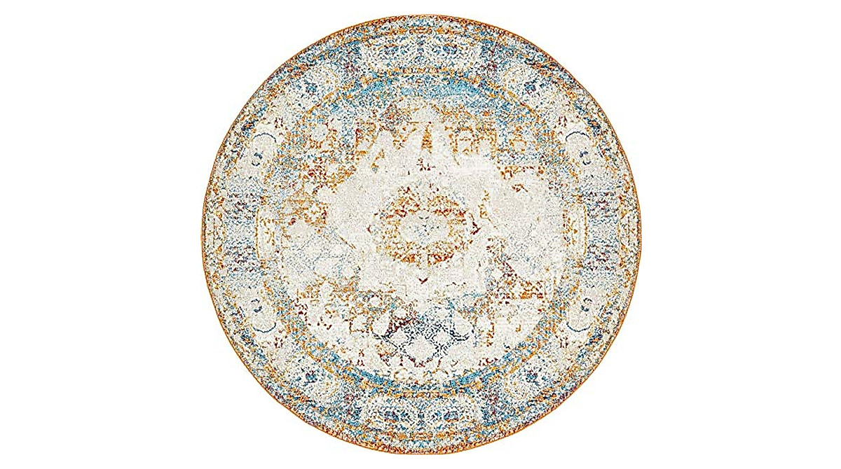 Unique Loom Rosso Traditional Area Rug - 8 ft x 8 ft