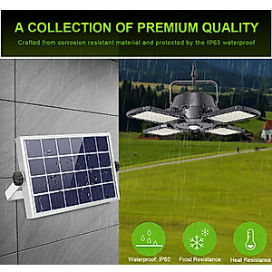 Latband Solar Pendant Lights Outdoor Indoor with Remote Control, Solar Powered Shed Light 120° Adjustable 1000LM IP65 Waterproof Solar Motion Sensor Lights 4 Lighting Modes for Home Yard Barn Gazebo
