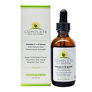 Natural Best Vitamin CE Serum - 2 oz With Ferulic,Hyaluronic Acid, Vitamin C 15% - Made In USA