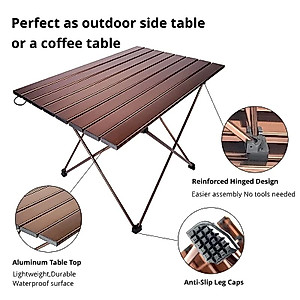 DOUBAO Aluminum Alloy Portable Ultralight Folding Camping Table Foldable Outdoor Dinner Desk for Party Picnic BBQ
