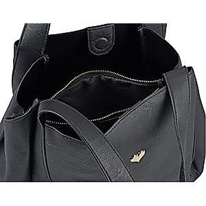 Loulu - Hayden Hobo Handbag - Black