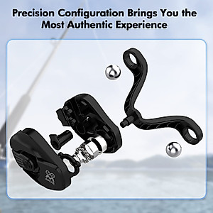 AMVR VR Fishing Accessories for Real VR Fishing Games, VR Fishing Rod and Reel Combo Accessories Compatible with Meta Quest 2 Accessories(Not for Quest 3)