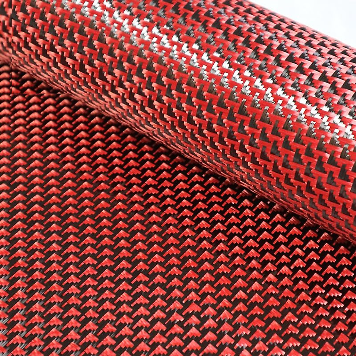 GatherTOOL Kevlar 3K Carbon Aramid Fiber Blended Woven Fabric Aircraft Jacquard Pattern Parts Modified DIY Surface Decorative Fabric (Size : 20cmX100cm)