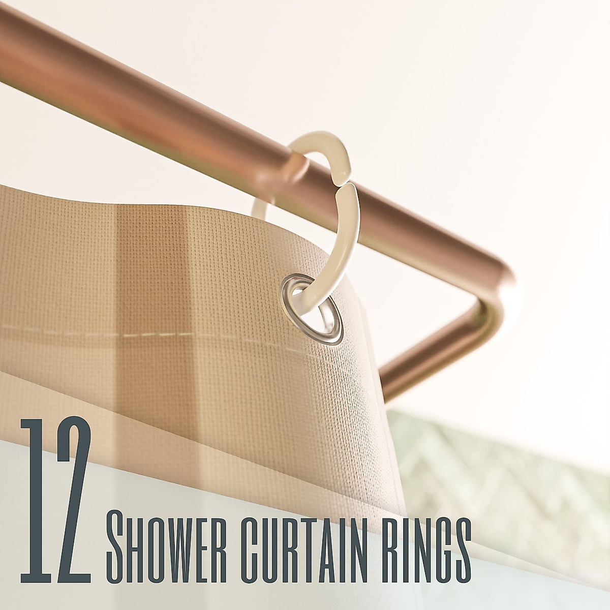 KIBAGA Beautiful Boho Shower Curtain for Your Bathroom - A Stylish 72" x 72" Modern Mid Century Curtain That Fits Perfect to Every Bath Decor - Ideal to Brighten Up Your Bohemian Bathroom at Home