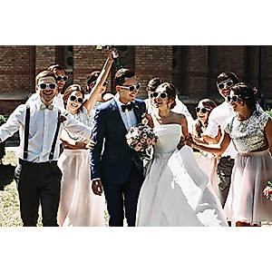 TheGag White Sunglasses Bulk- (Pack of 24) Wedding Bridal Party Favors Pack Universal Sizing Women-Men-Kids Exactly What You Are Looking For