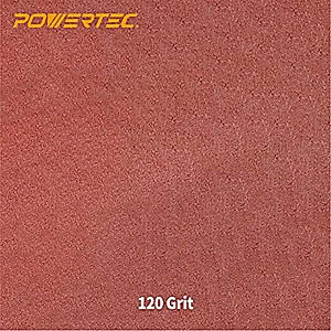 POWERTEC 11215 4.5 Inch Sanding Sleeves for Spindle Sander | 120 Grit | Aluminum Oxide Sandpaper Diameter 3 Inch – 3 Pack