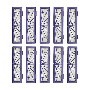 MeyeLo 10pcs Vacuum Cleaners Accessories,HEPA Filter Replacement,Compatible for Neato BotVac 70e,75,80,85 Series