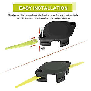 THTEN ACFHRL2 Weed Eater Bladed Head Compatible with Ryobi 18V, 24V, and 40V String Trimmers, Fits for RY40210, RY40210A, ACFHRL2 with 6 Replacement Blades