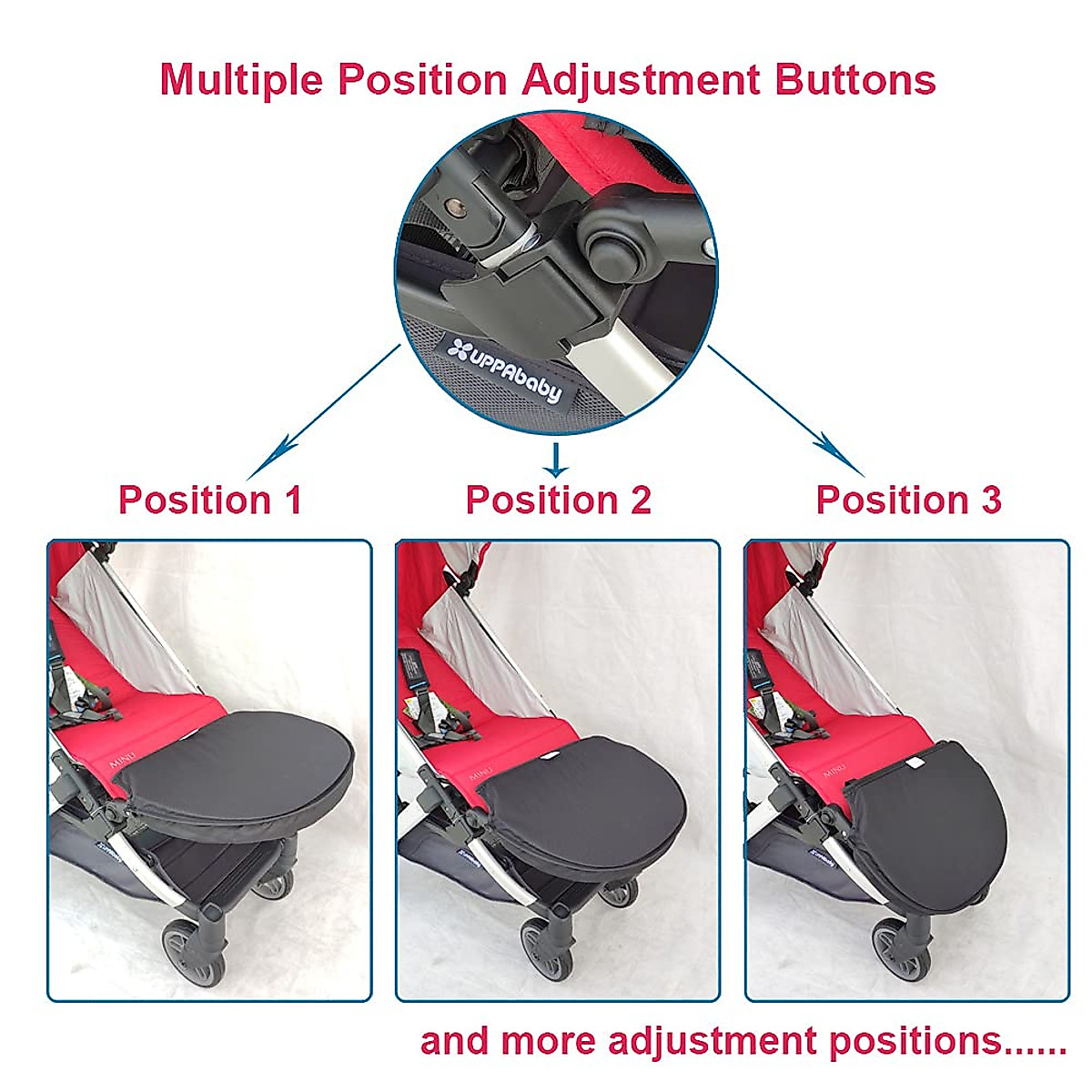 Baby Stroller Accessories Footboard Leg Rest Board Compatible with UPPAbaby MINU Strollers, UAPP-leg rest