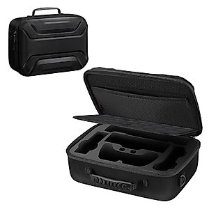 Fintie Carrying Storage Case for Nintendo Switch OLED Model 2021/ Switch 2017, Portable Travel All Protective Hard Messenger Bag Soft Lining for Switch Console Pro Controller & Accessories (Black)