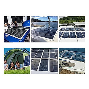 300W Solar Panel Kit 12V with 30A/60A Controller Flexible Monocrystalline Solar Cell Battery Charger for Car Yacht RV Camping (300W 60A Controller)