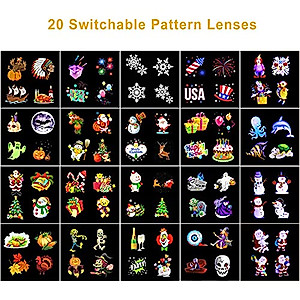 2023 New Year LED Projector Lights Outdoor,LUXONIC Waterproof Holiday Lights Projector with Remote Control ,for Christmas,New Year Decorations