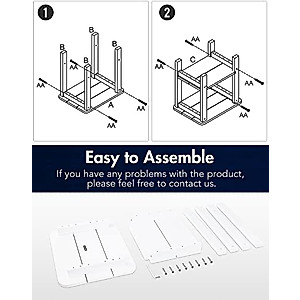 Tikea Adirondack Outdoor Side Table, 16.7" Outdoor End Table for Patio Pool Porch, All Weather Resistant Outdoor Patio Furniture White