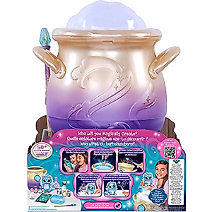 Magic Mixies Magical Misting Cauldron with Interactive 8 inch Blue Plush Toy and 50+ Sounds and Reactions, Multicolor
