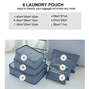 Extra Large Laptop Backpack, 40L Carry on Backpack Airline Approved Travel Backpacks Daypack Business College School Laptop Backpack with 6 Packing Cubes