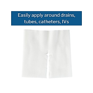 McKesson Split Sponges High Absorbency, 6-Ply Sterile, I.V. and Tracheostomy Dressings, Polyester / Rayon Blend, 4 in x 4 in, 2 Per Pack, 25 Packs, 50 Total