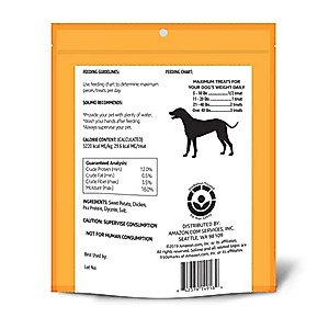 Amazon Brand - Solimo Sweet Potato & Chicken Jerky Dog Treats, 2 pounds