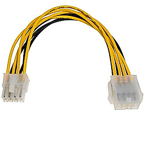AKYGA AK ca Cable 8 Pin EPS 20 cm Yellow/Black