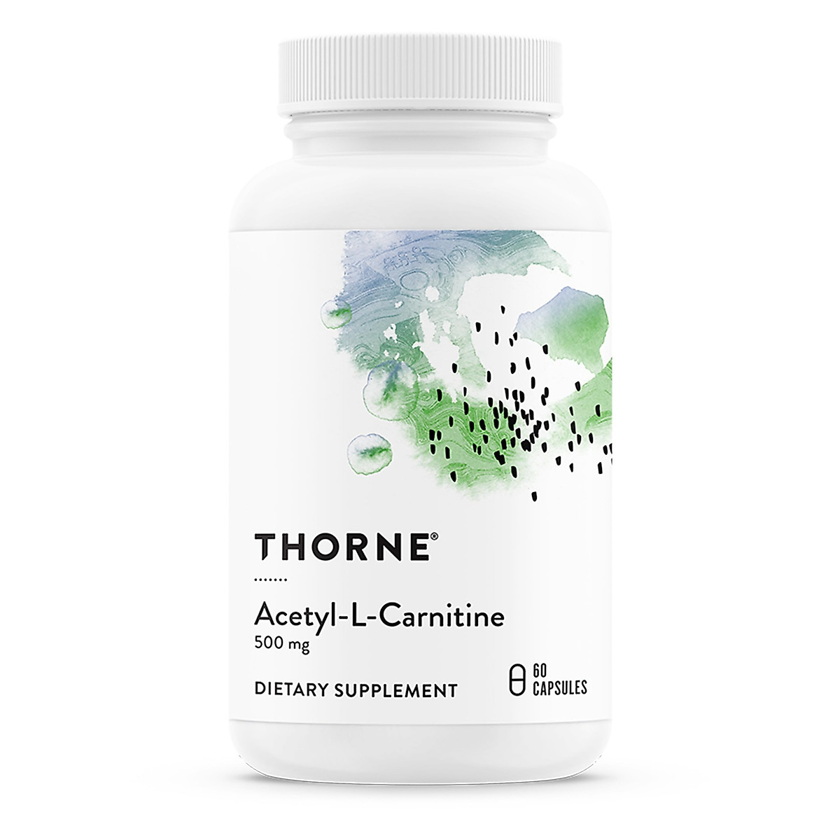 THORNE Acetyl-L-Carnitine - 500 mg - Supports Brain Function & Healthy Nerve Sensations in The Hands & Feet - Gluten, Dairy & Soy-Free - 60 Capsules