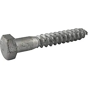 FASTENER DEPOT 1/2inches x 6inches Hot Dipped Galvanized Lag Screws, Grade A, Quantity 25- by Fastener Depot, LLC