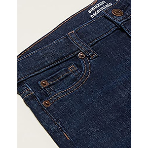 Amazon Essentials Outdoor Girls' Skinny Fit Stretch Jeans, Dark Wash, Size: 14 Slim