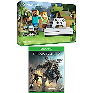 Xbox One S 500GB Console - Minecraft Bundle + Titanfall 2 Game