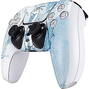 Skinit Decal Gaming Skin Compatible with PS5 and Compatible with PS5 Digital Edition DualSense Controller - Officially Licensed Disney Frozen Olaf Design