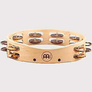 Meinl Percussion AE-MTA2BO Artisan Edition Maple Tambourine with Bronze Jingles, 2 Rows