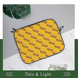 Funny Hot Dog Lover Pattern Laptop Sleeve Case Protective Notebook Carrying Bag Travel Briefcase 14inch