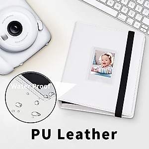288 Vertical Photos for Instax Mini Photo Album, Front Window, Polaroid Book Album 2x3 for Fujifilm Instax Mini Film 11 9 8 40, Polaroid 300, HP Sprocket, K-pop Photocards (White)