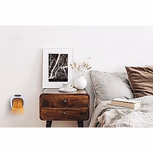 Digital Ceramic 750-Watt Wall Outlet Plug-in Space Heater by Good Housekeeping (White)