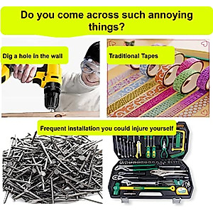 SAVtools Double Sided Tape Heavy Duty Nano Tape, 1.18 x 120 Inch, Removable & Clear, Extra Strong for Wall, Picture Hanging Carpet Decor DIY