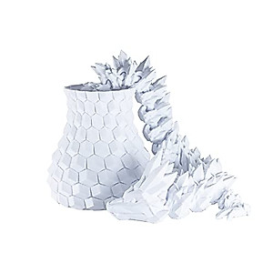 VOXELPLA 1.75mm White PLA Plus Filament (1kg) for 3D Printer, 3D Printing, FDM, Compatible with Creality Printer and All 3D Printer Filament