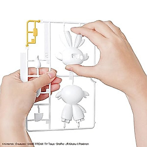 Bandai Hobby Pokemon Model Kit Set of 6 - Pikachu, Rowlet, Piplup, Charmander and More