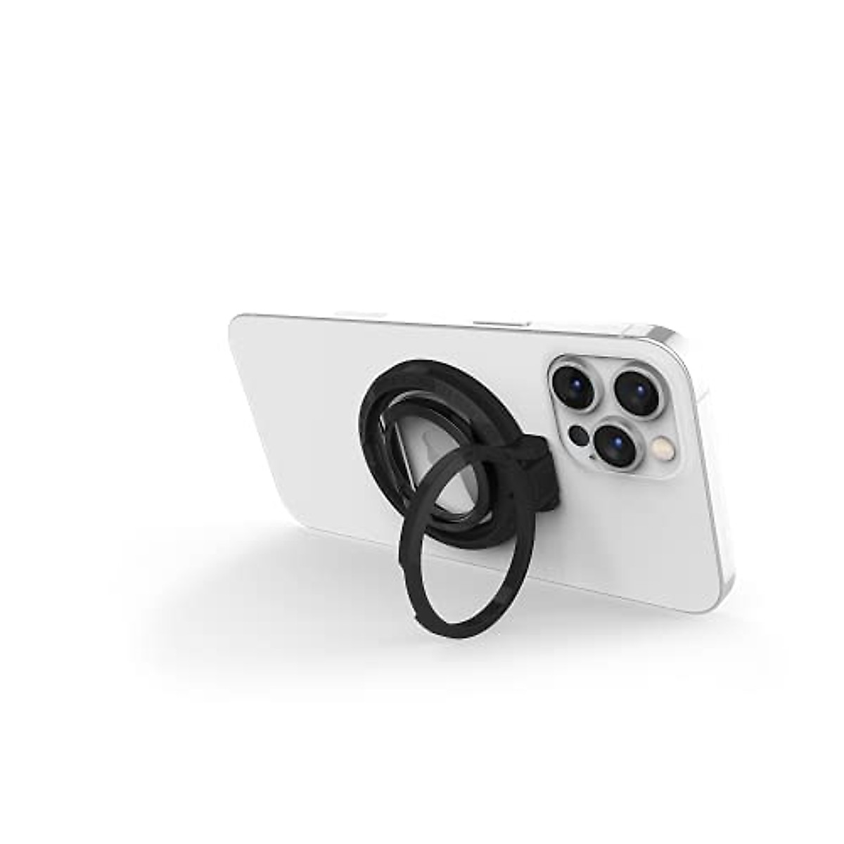 STM MagLoop – Designed for MagSafe iPhone – Magnetic 3-in-1 Accessory – Finger Loop Grip, Kickstand and Bottle Opener – Black (stm-936-327Y-01)